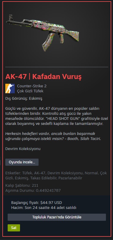 CS2 Satılık Avcı Bıcağı | Orman DDPAT ve AK-47 | Kafadan Vuruş - R10.net