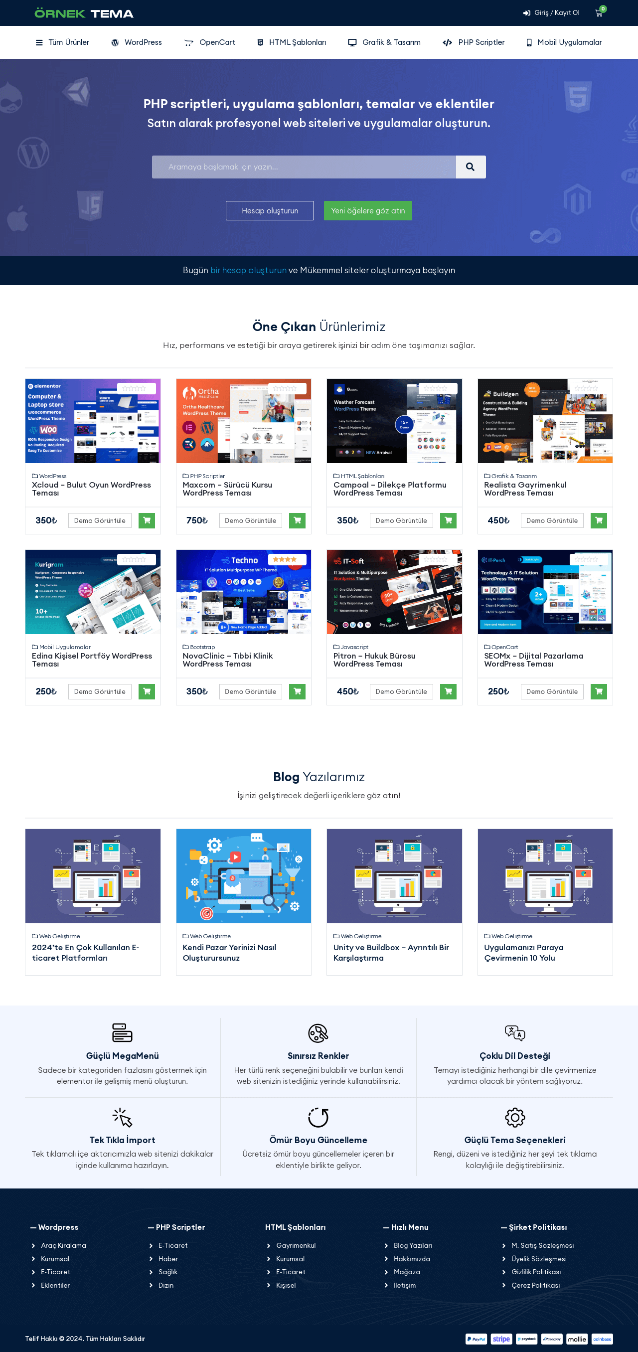 WordPress Tema, Script ve Eklenti Satış Teması v3 - Yenilenen Tasarımı ile... - R10.net