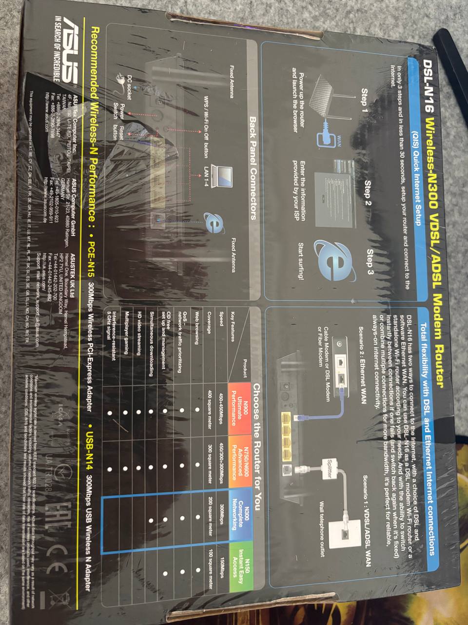 Asus DSL-N16 4 Port 300 Mbps VDSL2 Modem Açık Artırmada [Kapalı Kutu ...