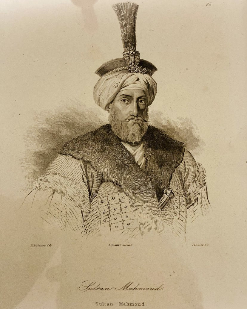 1800’LERDEN Kalma Çok Nadir Sultan I. Mahmud Gravür - R10.net