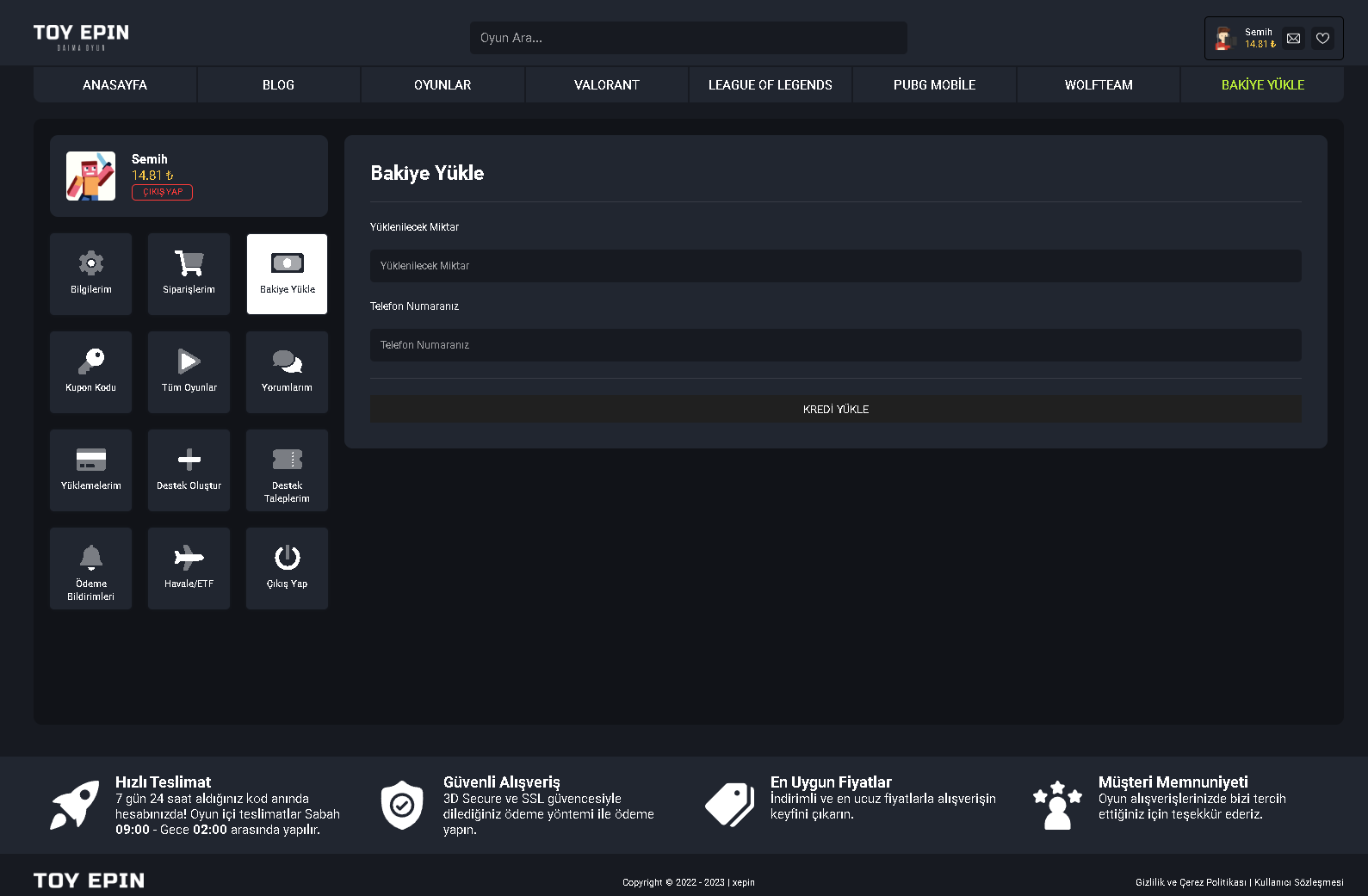 Mükemmel Epin Scripti + Shopier Satış Hakları İle - R10.net