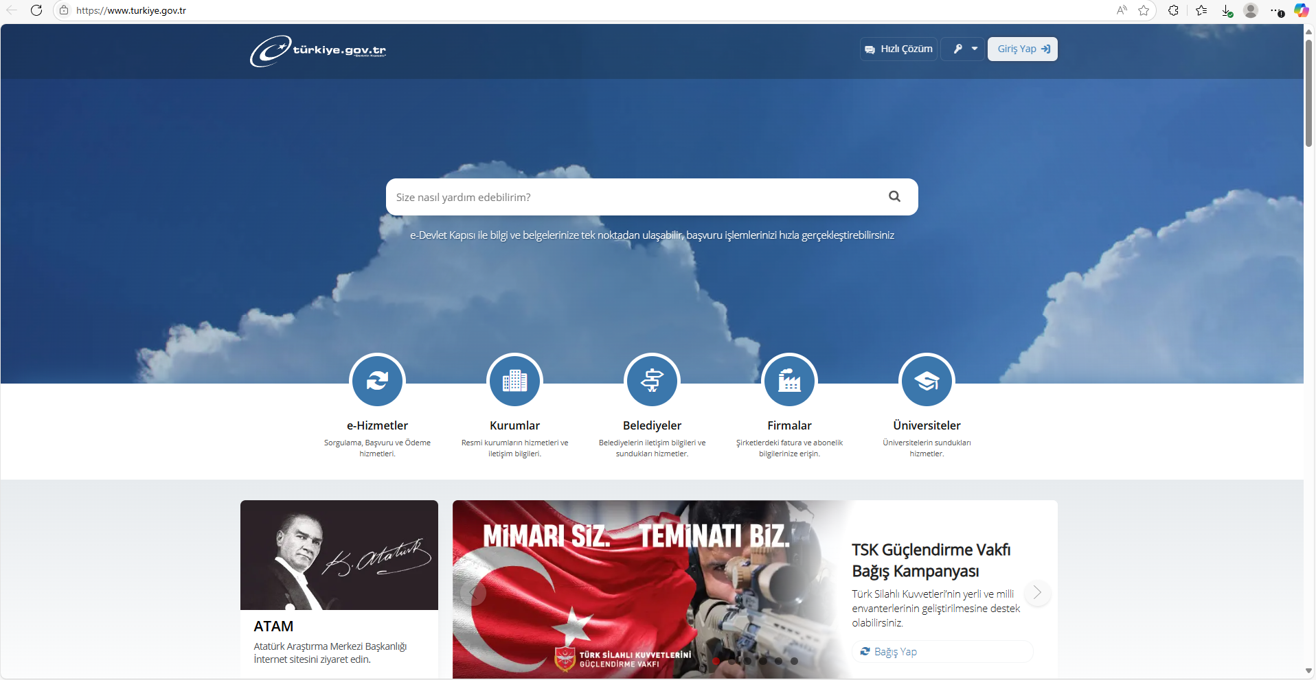 E-Devlet'e hoş geldiniz! - R10.net