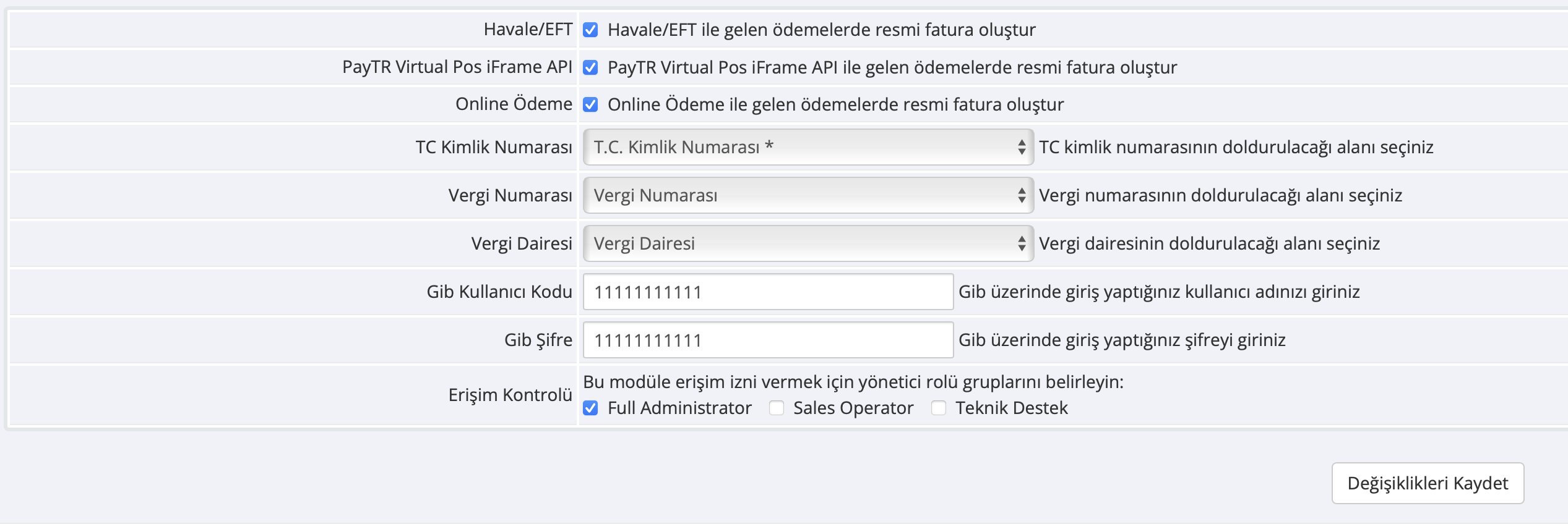 BeInvoice | WHMCS Otomasyon E-Arşiv Fatura Modülü - R10.net