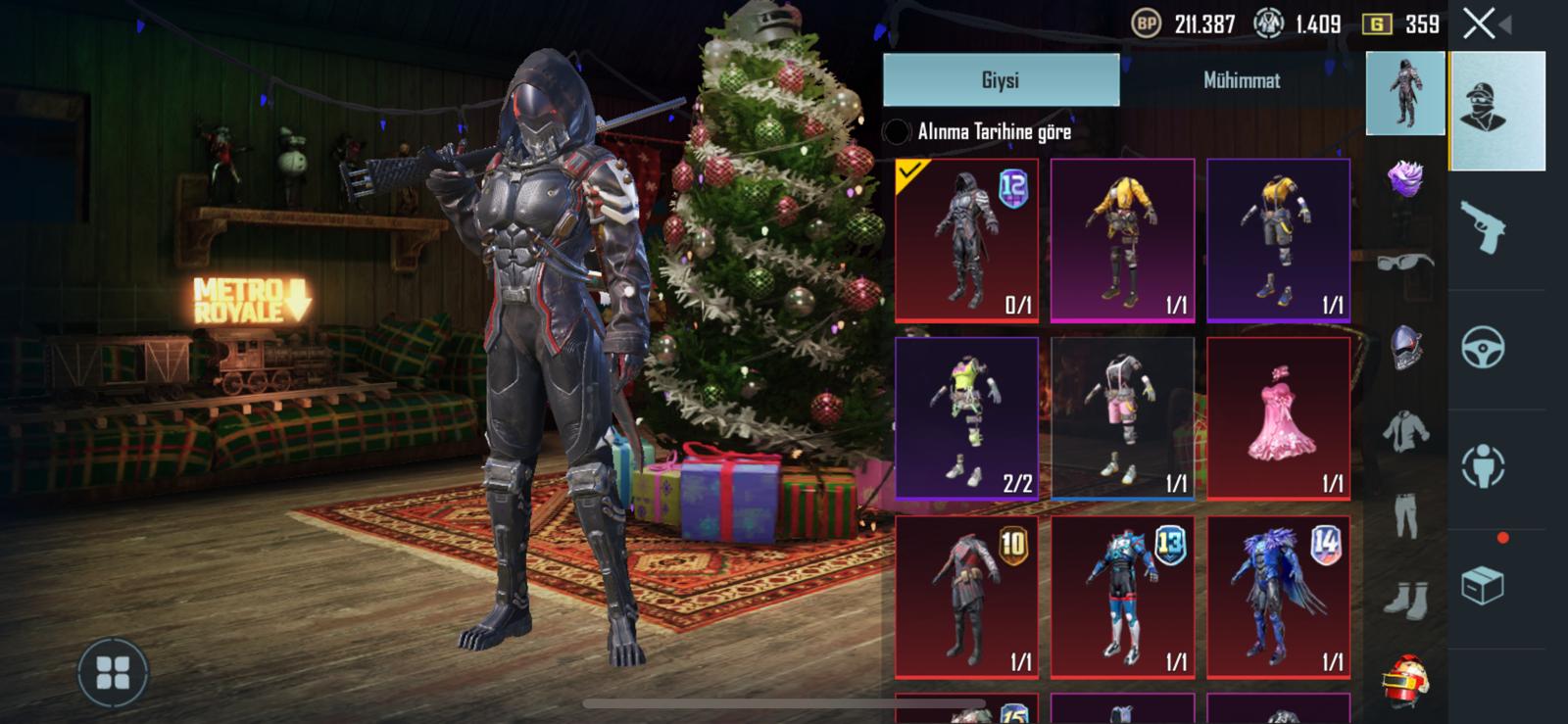 PuBG Mobile ~ Envanter Dolu ~ Geliştirilebilir M24 , M249 , KAR98 , QBZ ...