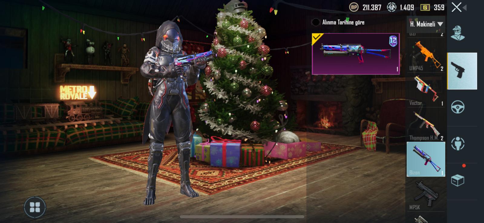 PuBG Mobile ~ Envanter Dolu ~ Geliştirilebilir M24 , M249 , KAR98 , QBZ ...