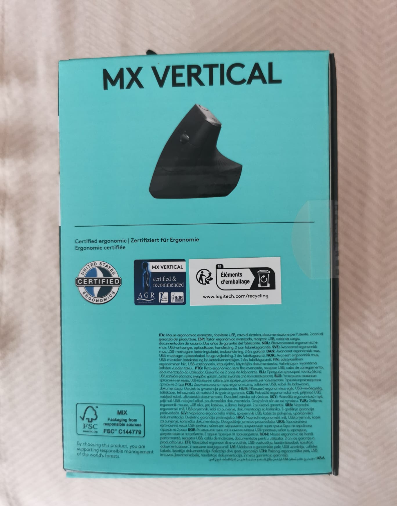 Logitech MX Vertical Gelişmiş Ergonomik Kablosuz Dikey Mouse - R10.net