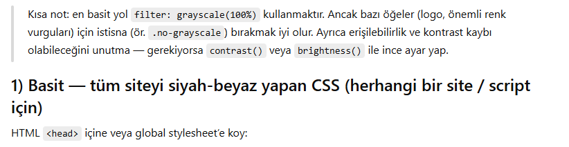 Sitenizi Siyah Beyaz Yapın - R10.net