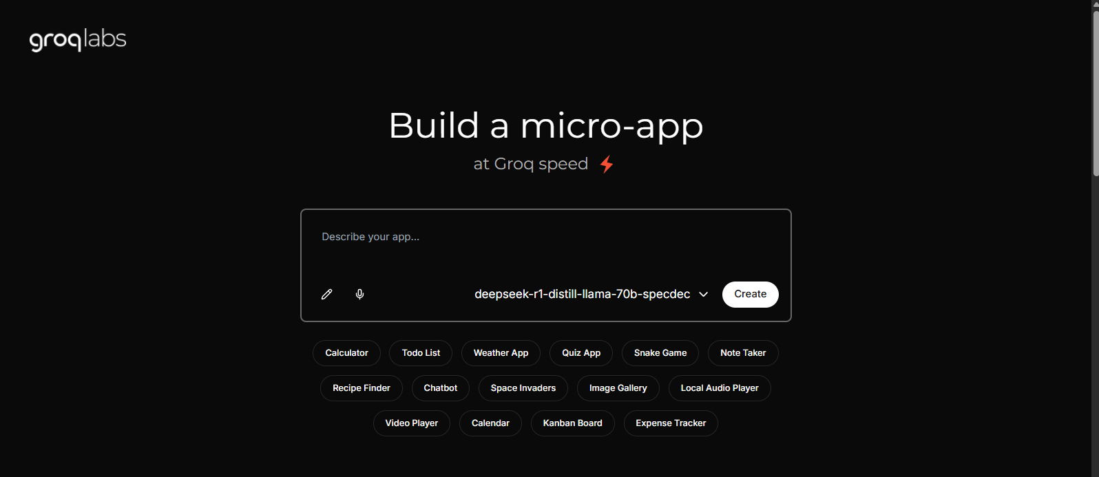 Groq appgen ile harika tasarımlar ve harika uygulama şablonları oluşturun (ücretsiz) - R10.net