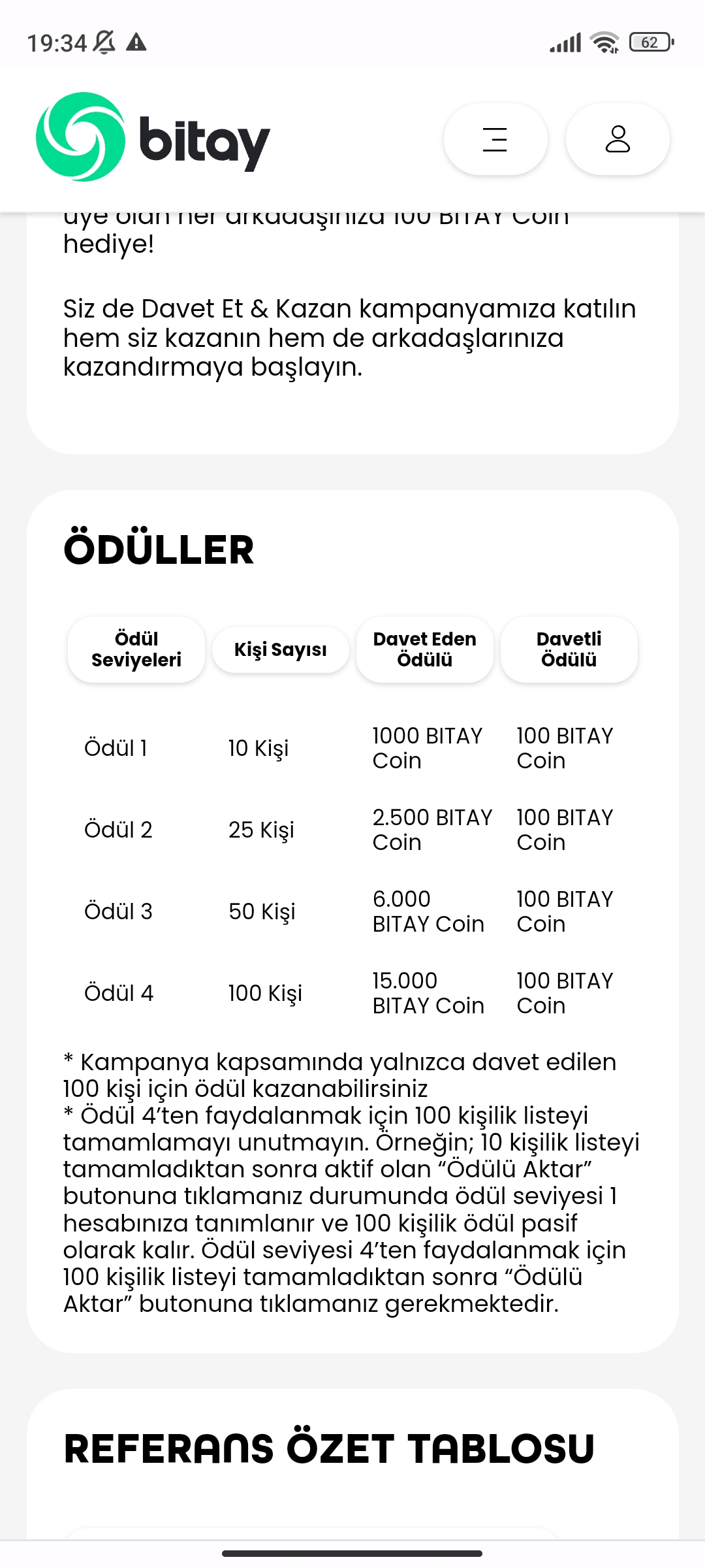 Bitay geri döndü kayıt ol 100bty / ref başı 100 bty - R10.net