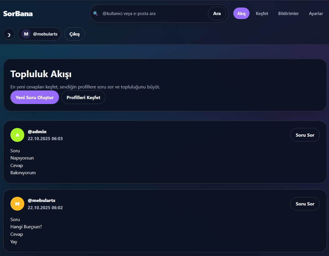 SorBana — Soru-Cevap Platformu Scripti (PWA + Admin Panel) Full Açık ...