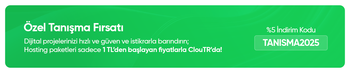 ClouTR ile Tanışın! ⚡ Limitsiz Trafik | SSD Performansı | cPanel | ️ 7/ ...