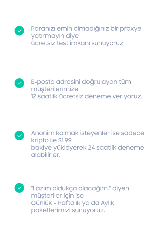 Mobil Proxy ⭐ API Reset ⭐ IP Izni & Kullanıcı Adı-Şifre ⭐ Anlık Deneme ⭐ Günlük-Haftalık-Aylık ...