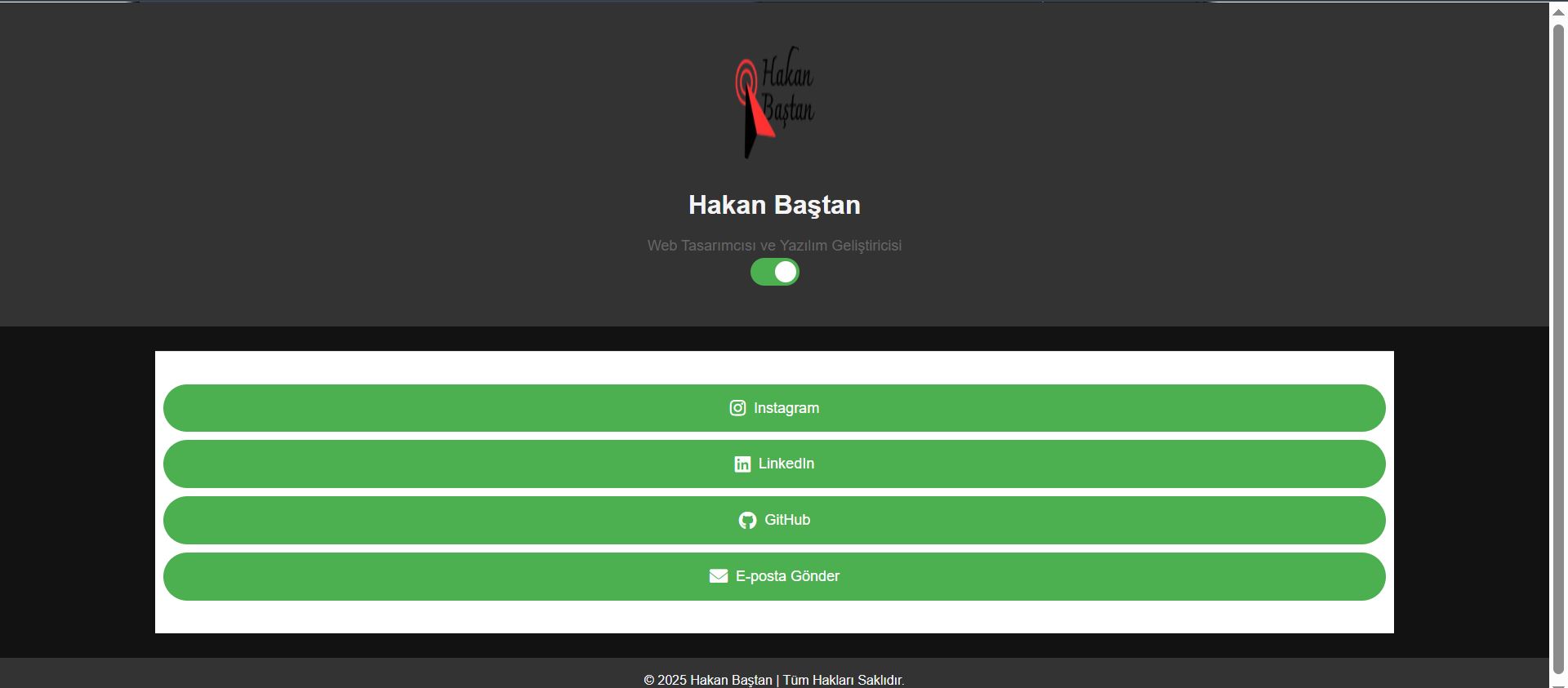Mobil Uyumlu Çift Görünümlü Basit Link Bio Tasarım - R10.net
