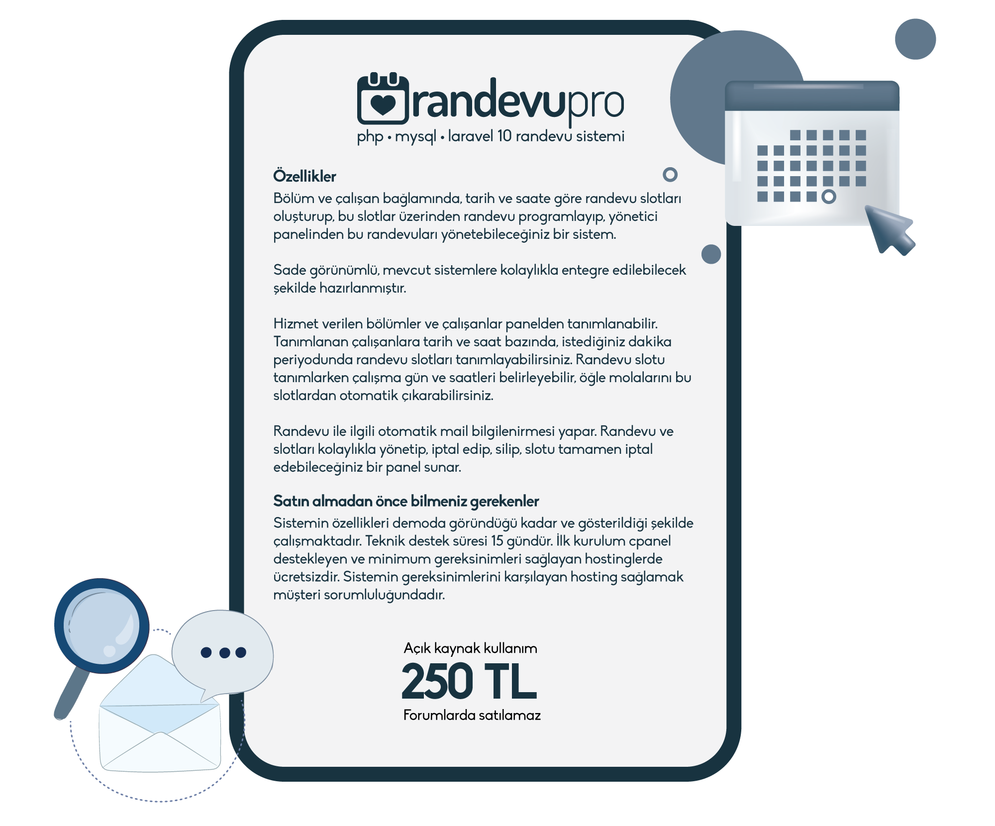 Php Php Online Randevu Sistemi Laravel 10 Mysql Açık Kaynak 4832