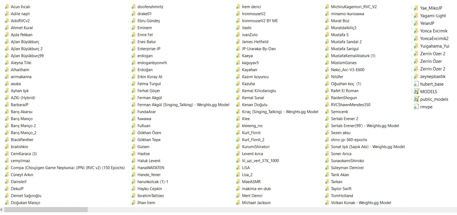 rvc gui ses modelleri - R10.net
