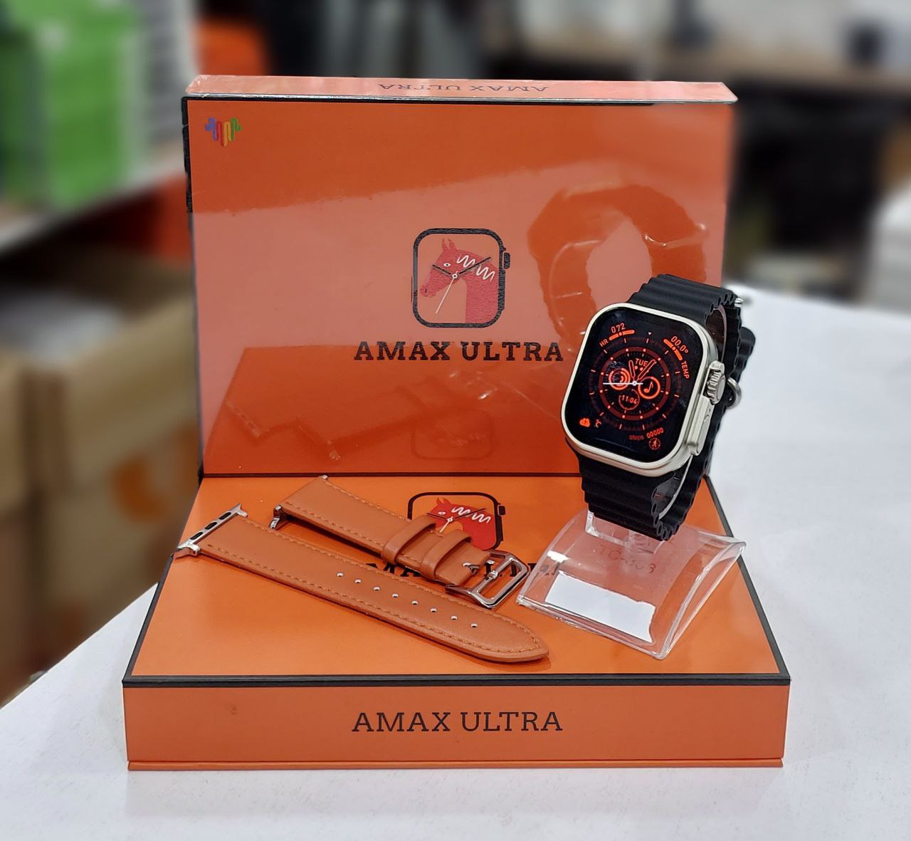 Amax Ultra Watch 8 Ultra 49mm Akıllı Saat Çift Kordon Saat - Kilitli ...