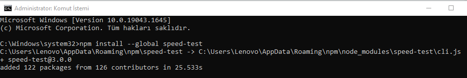 CMD İle Internet Speed Test Yapın [NPM] - R10.net