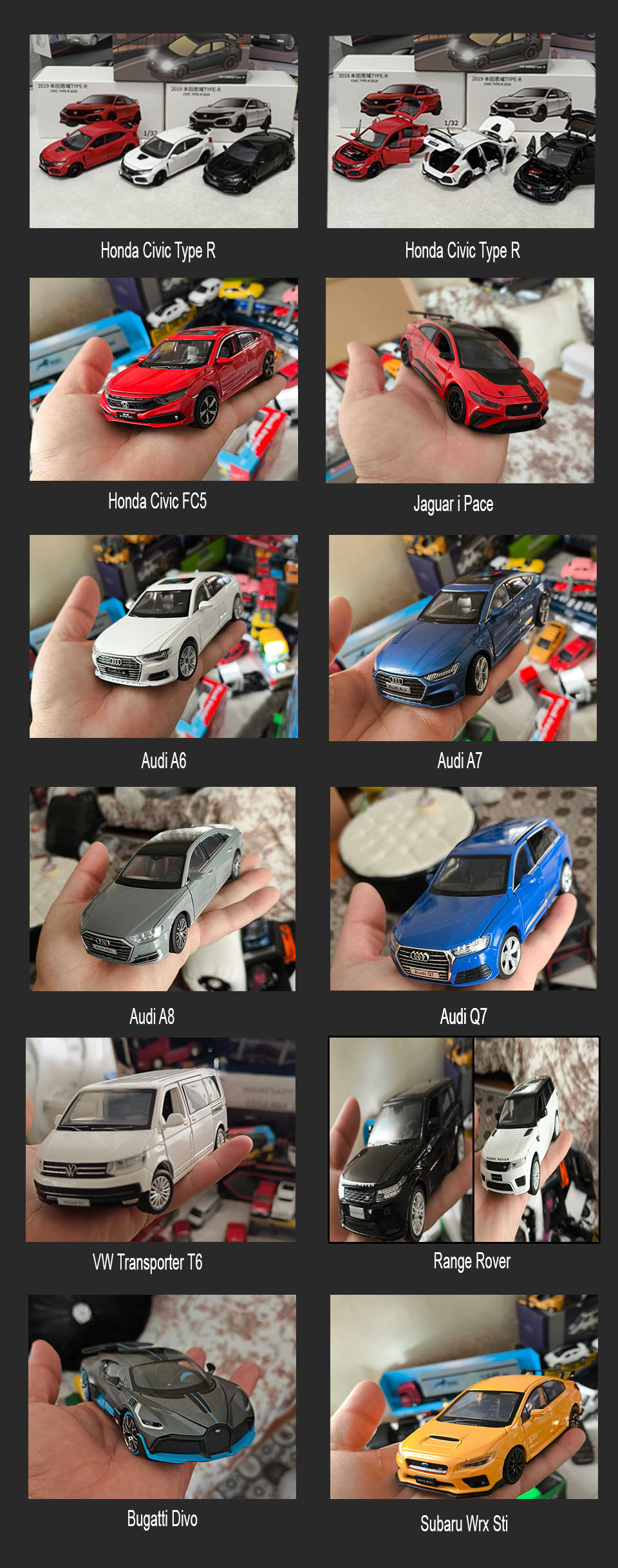 Model Araba Modelleri Diecast Araçlar - 1/32 Ölçek - Tüm Kapıları ...