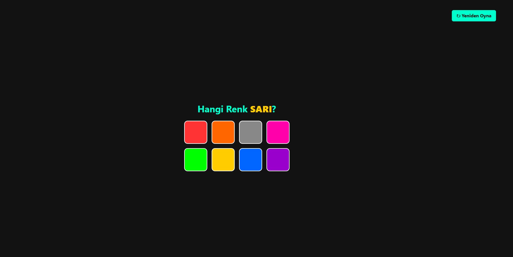 ChatGPT'ye Html + CSS + JS ile ufak bir oyun yaptırdım nasıl olmuş ...