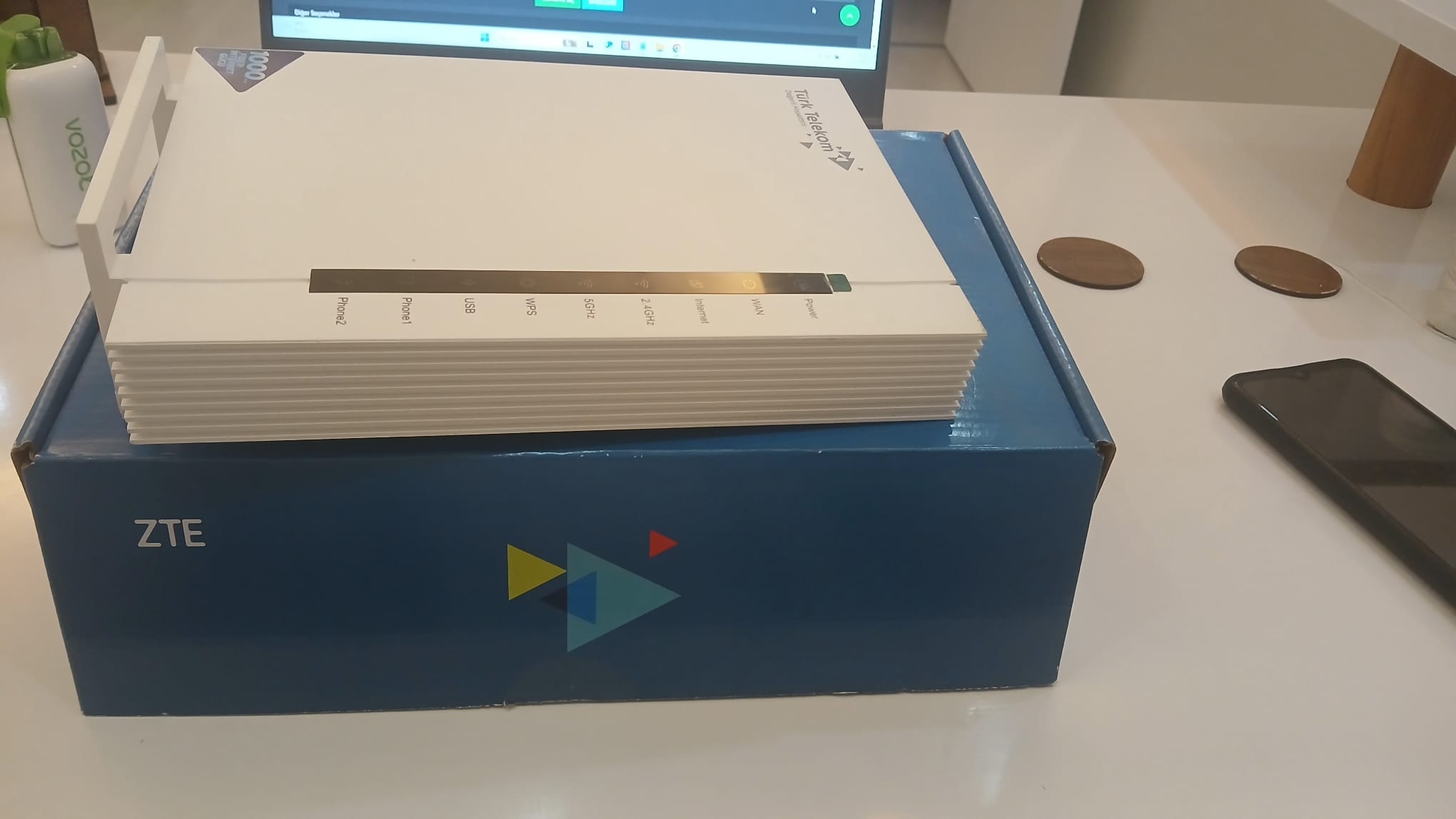 ZTE Zxhn H3600 5ghz Süperonline 802.11ax Home Gatawey Fiber Wan/route ...