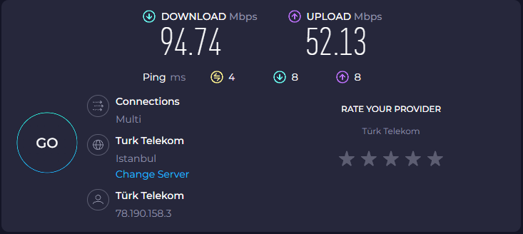1000Mbps Aldığım İnternet 90Mbps Geliyor - R10.net